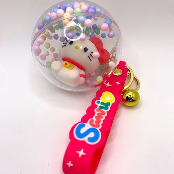 Sanrio | Other | Hello Kitty Pink 3d Sphere Keychain Sanrio | Poshmark